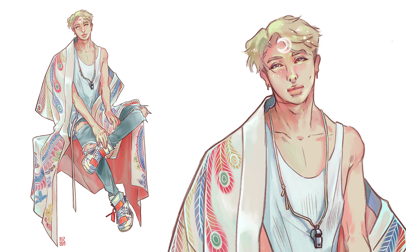 ArtStation - BTS RM - Moonchild