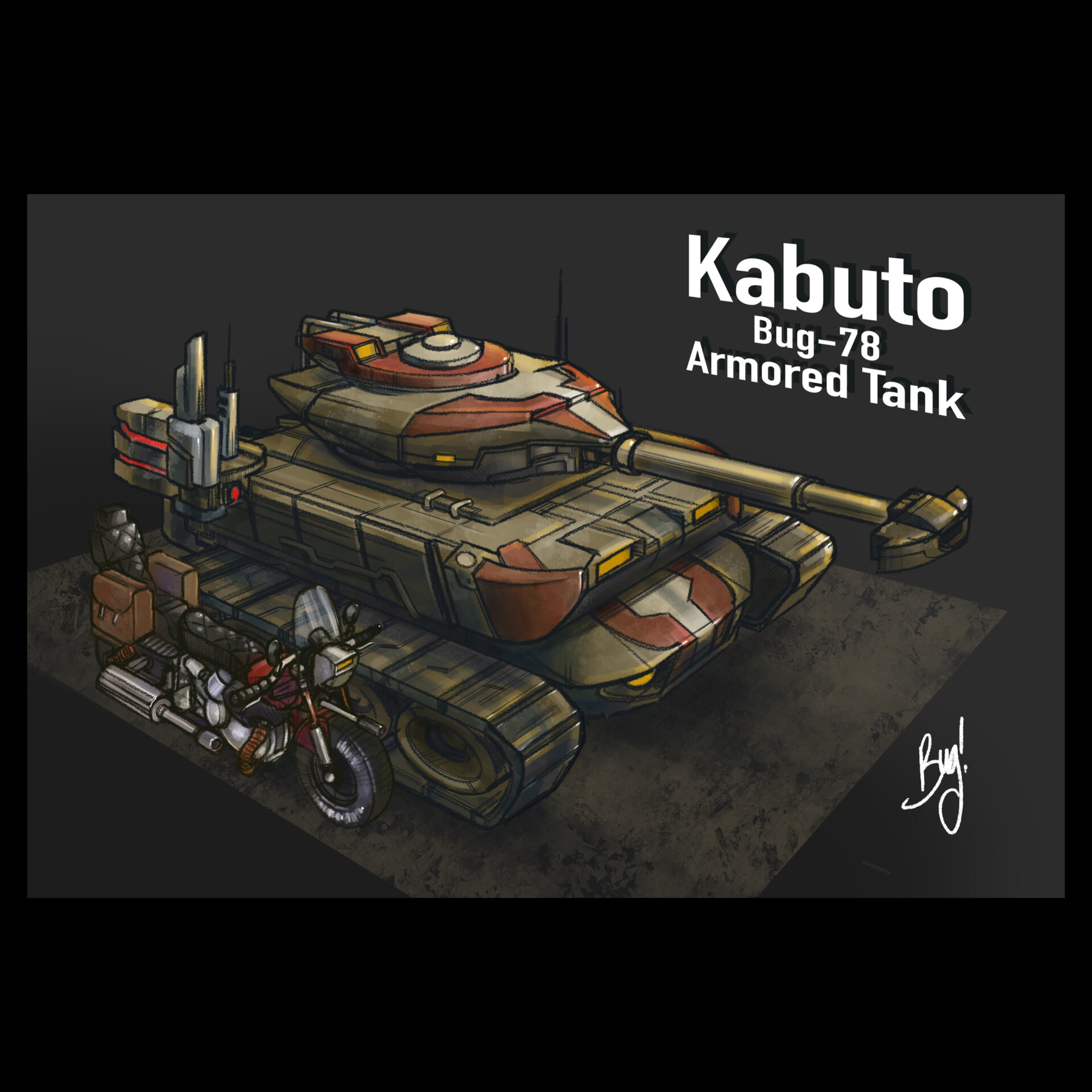 ArtStation - Kabuto Bug-78 Armored Tank
