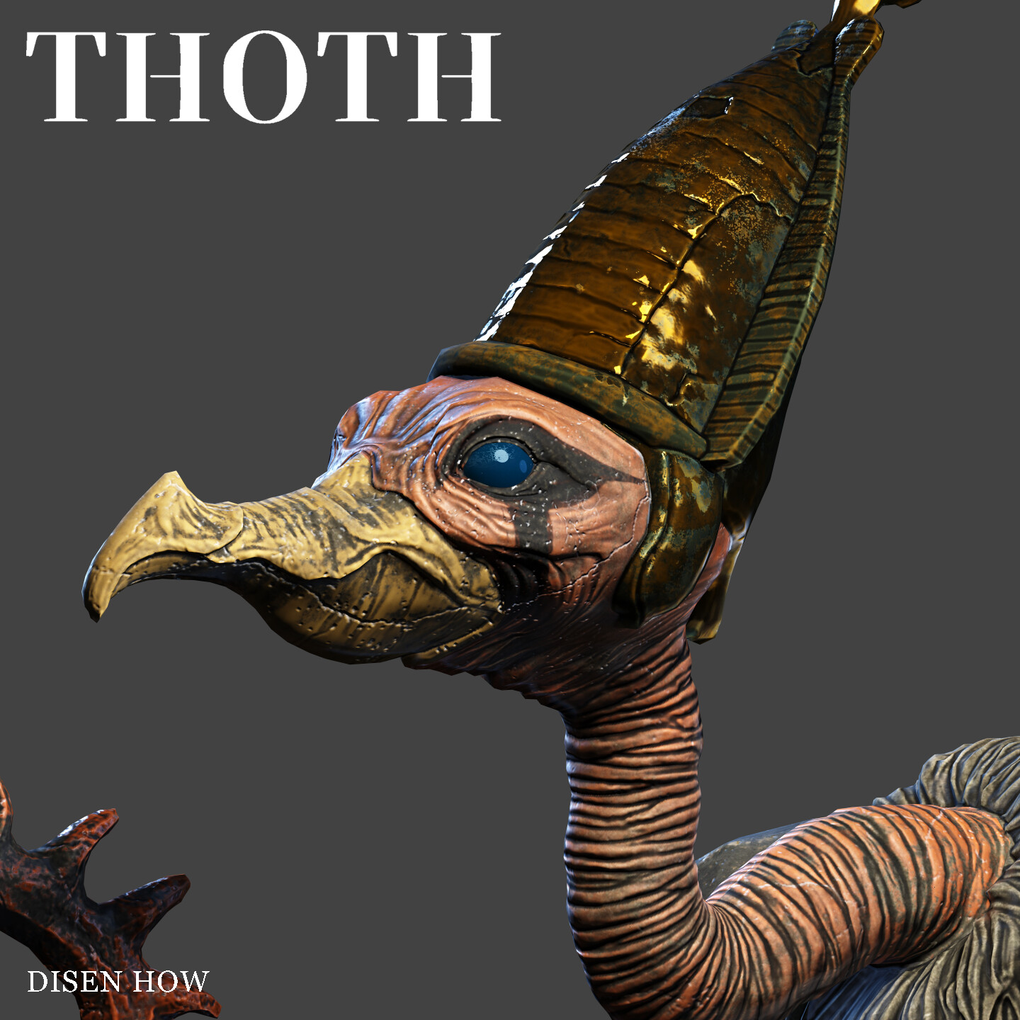 ArtStation - Thoth - an ancient Egyptian deity