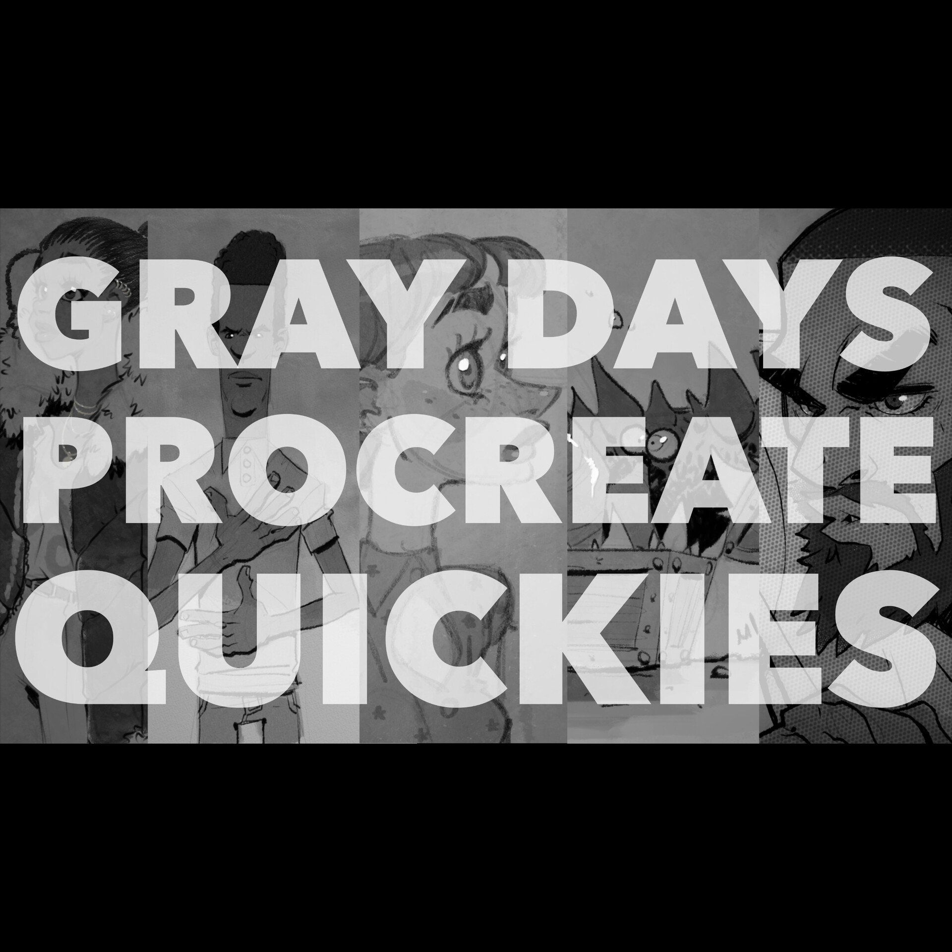 ArtStation - Gray Days - Black & White Roughs