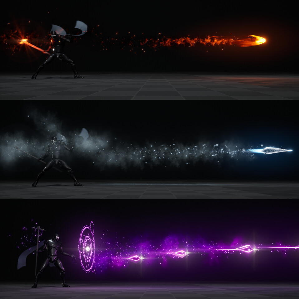 ArtStation - Fireball, Frostbolt, Arcane Missiles