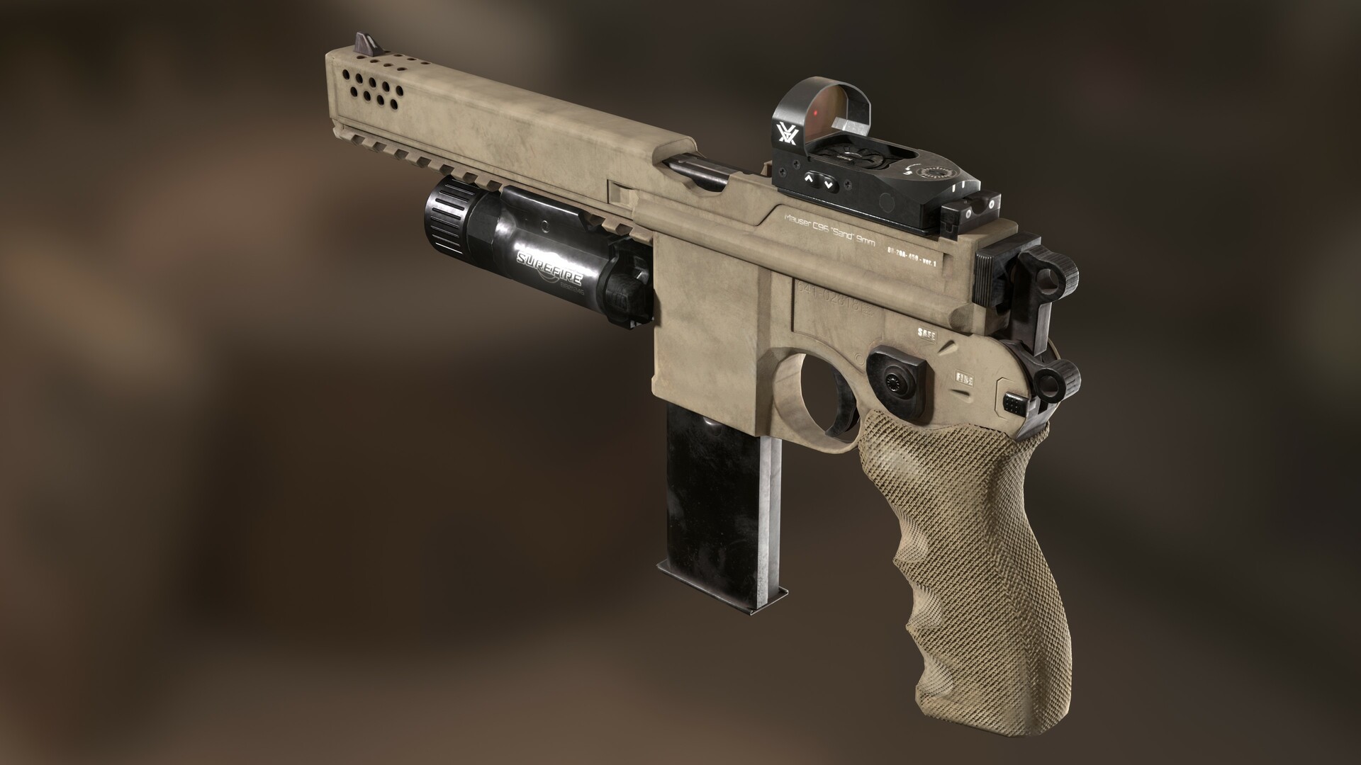 ArtStation - Mauser C96 "Sand" Tacticool