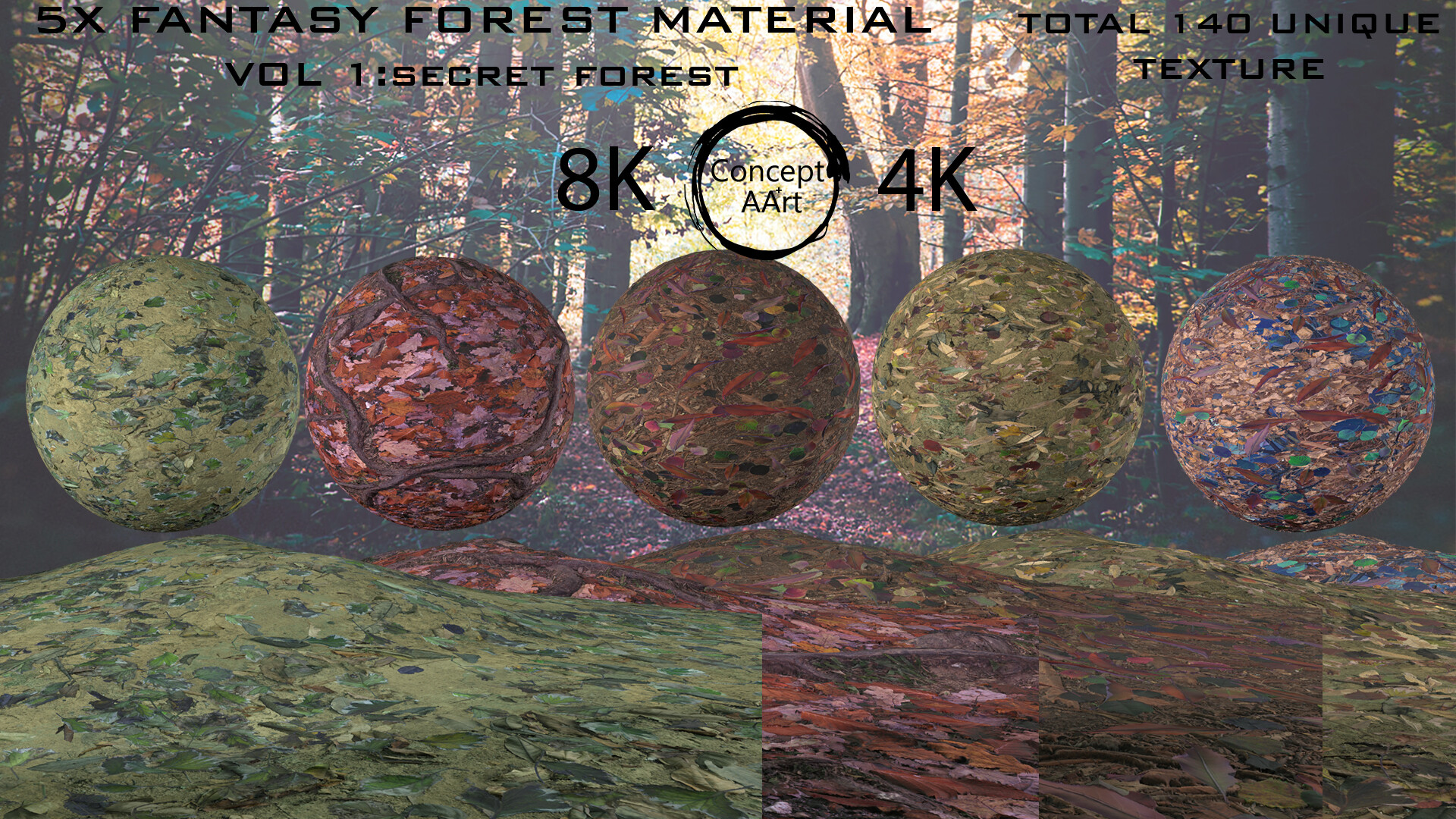 ArtStation - Fantasy Forest Ground Textures