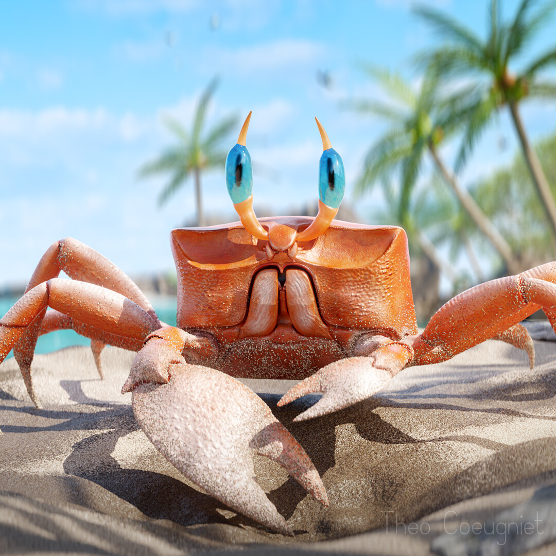 ArtStation - Greetings from Barbados - Ghost Crab