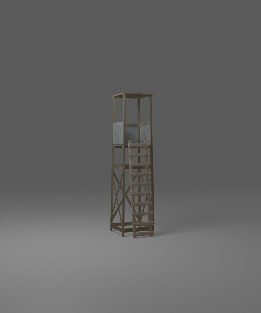 ArtStation - 3D Guard Tower