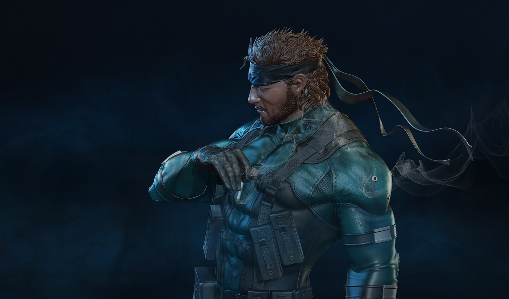 ArtStation - SOLID SNAKE FOR 3D PRINT. 1/4 SCALE STATUE