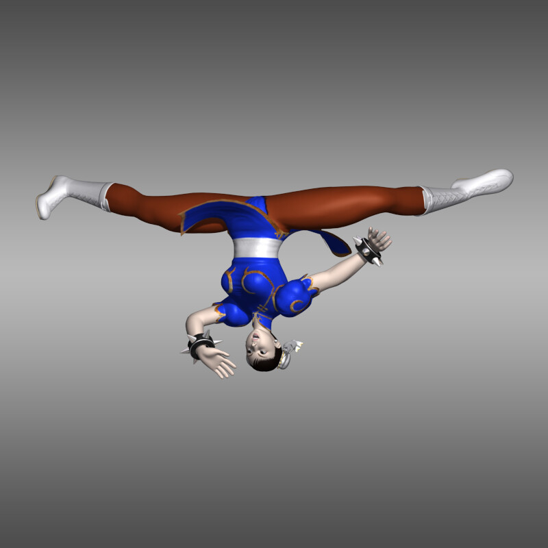 ArtStation - Spinning Bird Kick Animation