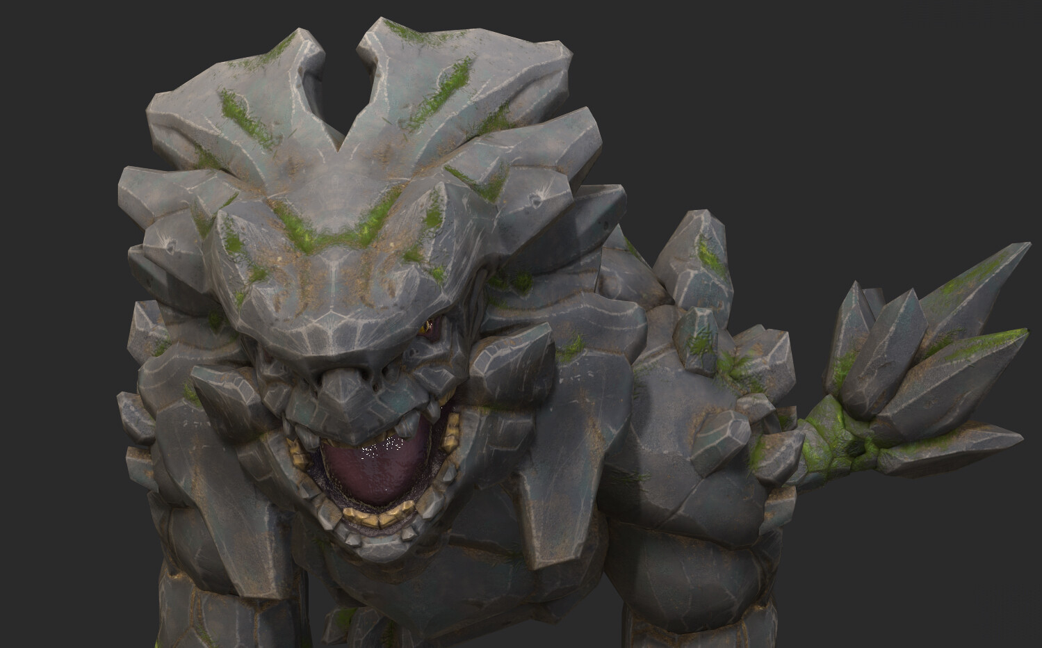 ArtStation - Rock Dragon