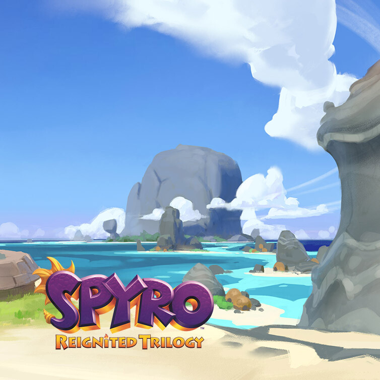 ArtStation - Spyro Reignited - Sunny Beach