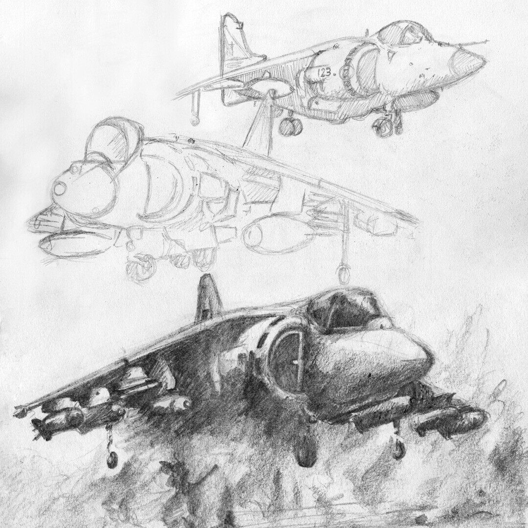 ArtStation - Harrier Sketches