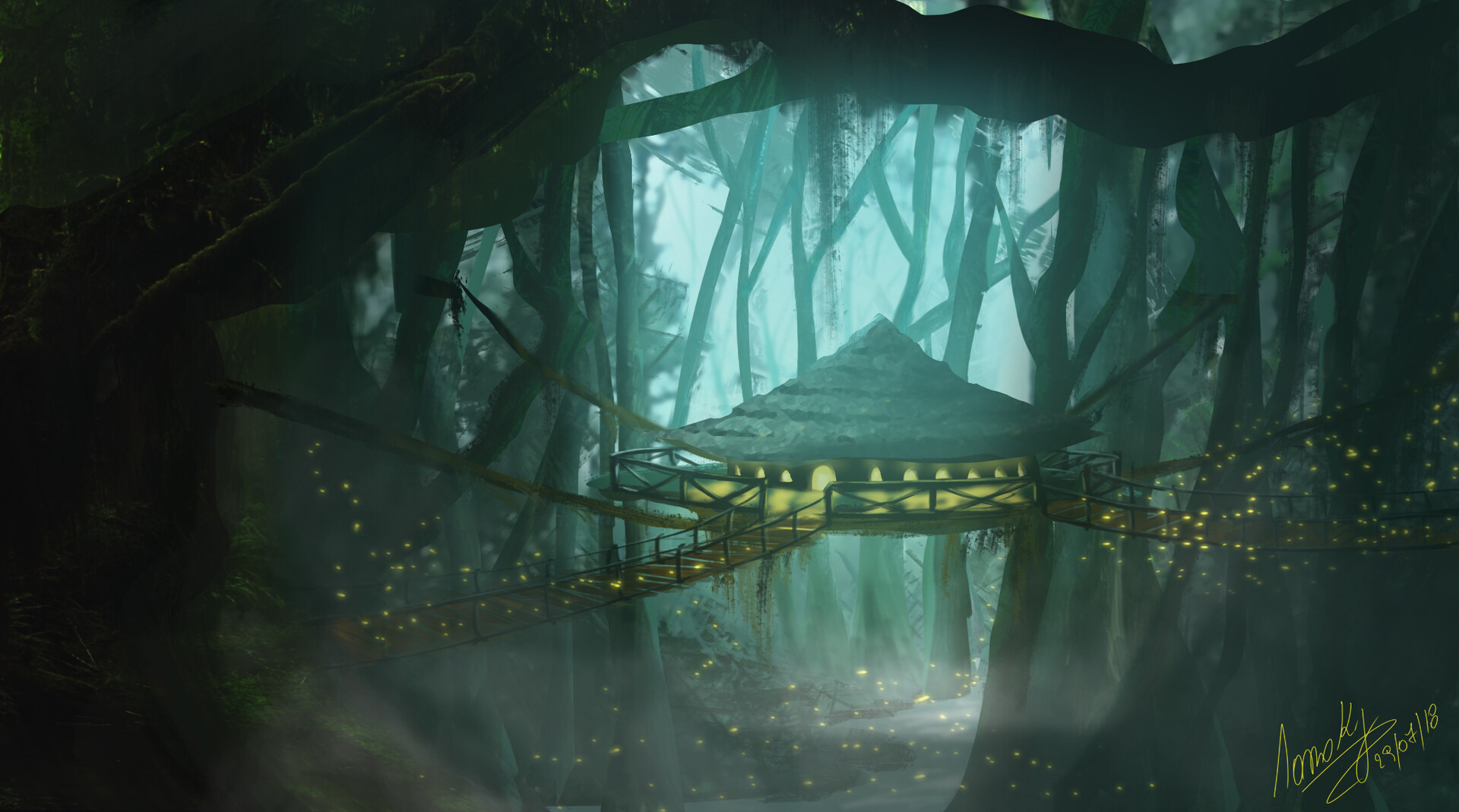 ArtStation - Ewok House [Concept Art]