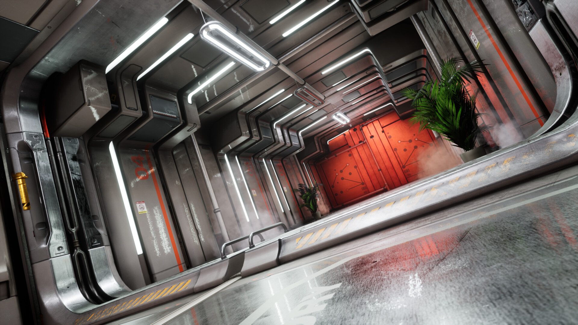 ArtStation - Sci-fi Hallway Relight Updated - UE4