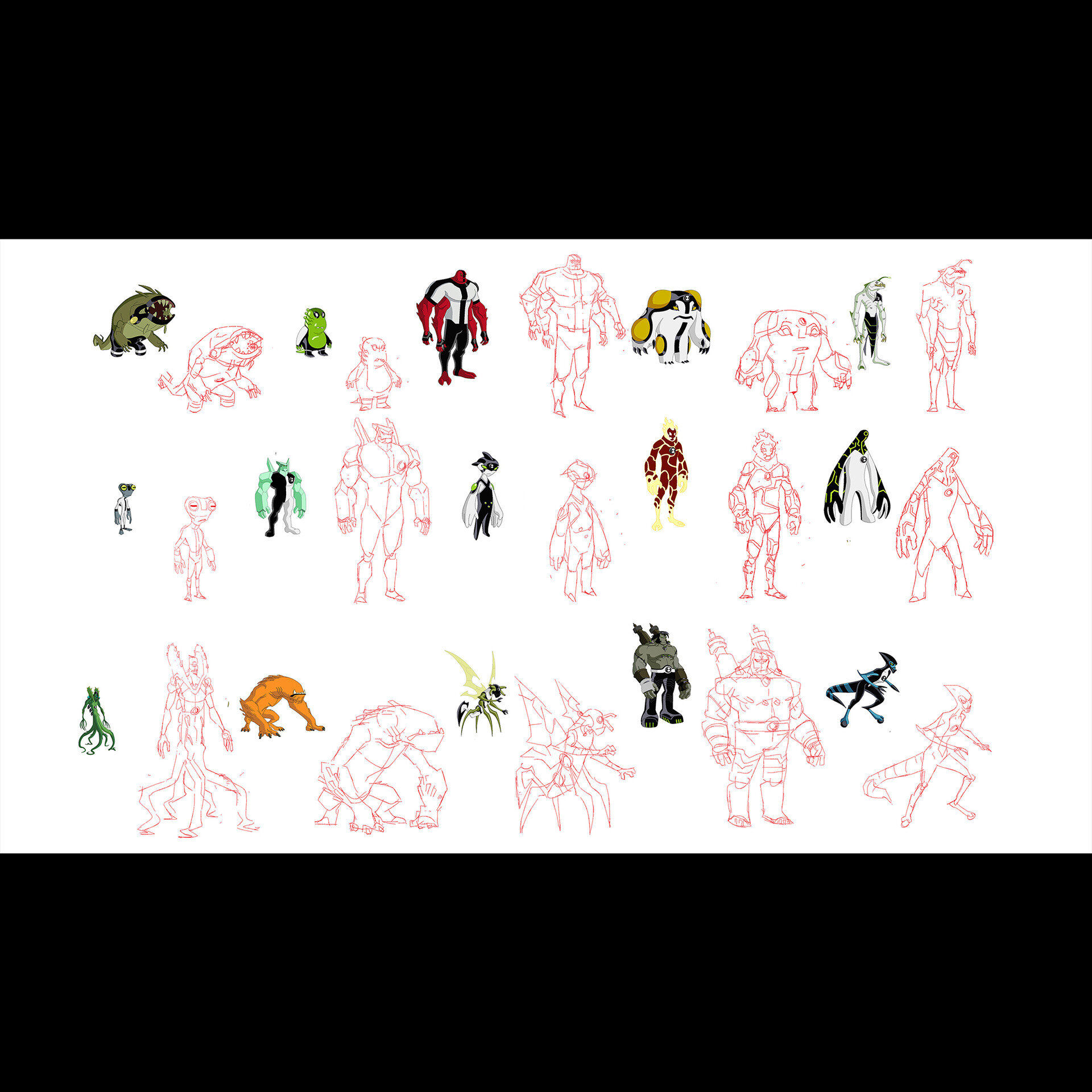 ArtStation - Ben 10 Alien Sketches