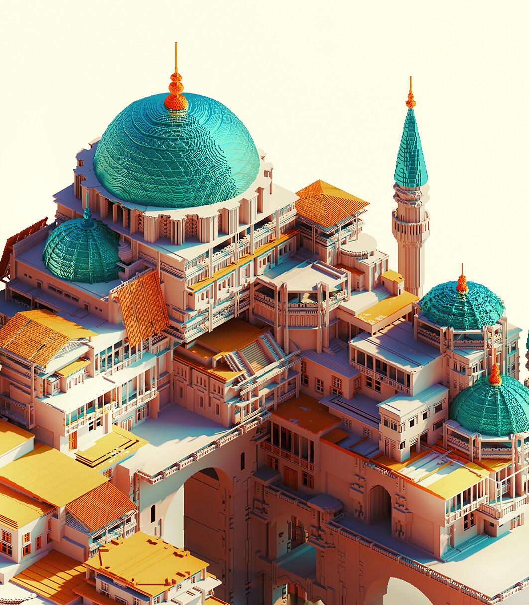 MadMaraca | Voxel Art & 3D Worlds - Colorful Istanbul