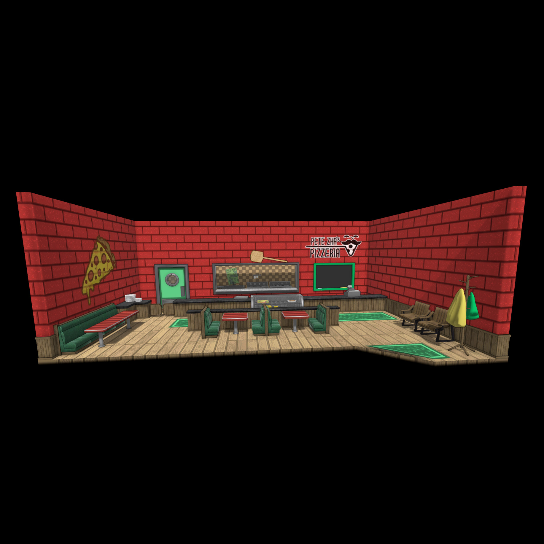 ArtStation - Pizzeria Interior