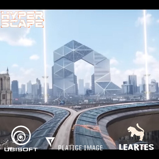 ArtStation - HyperScape Game Trailer / Scenes / Buildings / Vehicles