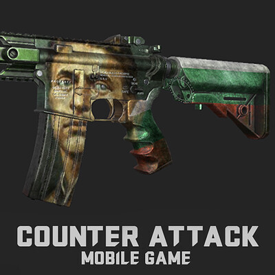 ArtStation - M4 Skins - Mobile FPS Weapon