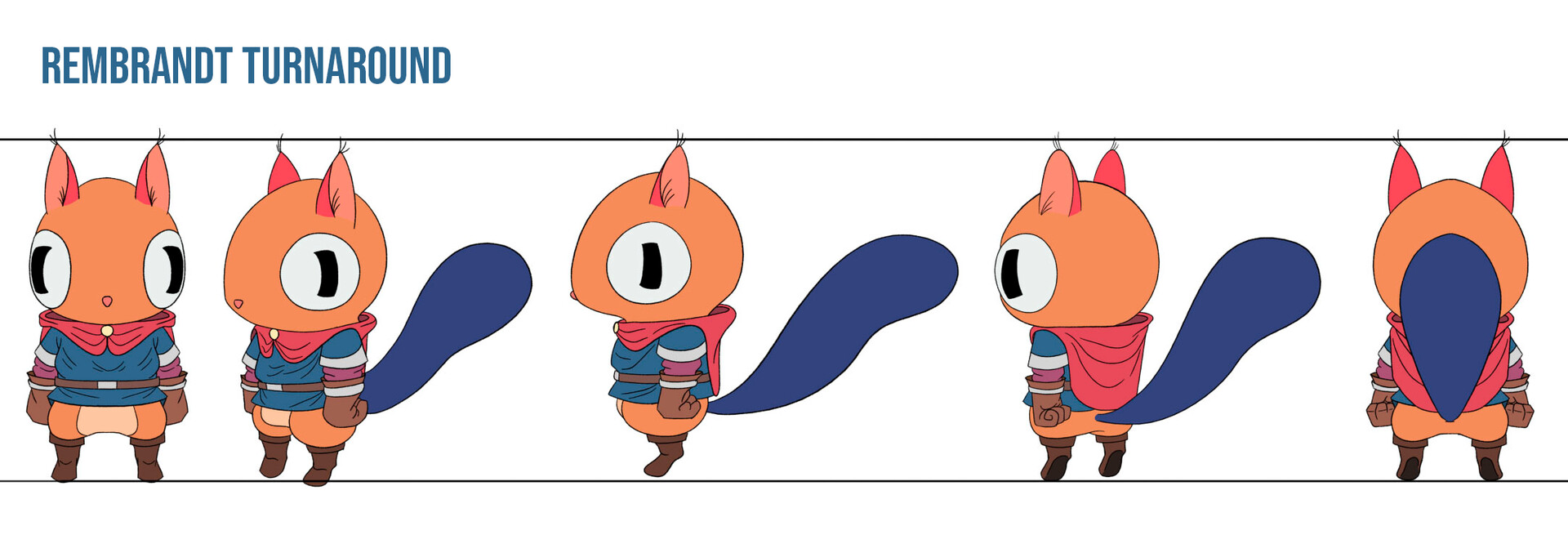 ArtStation - Rembrandt the squirrel TurnAround