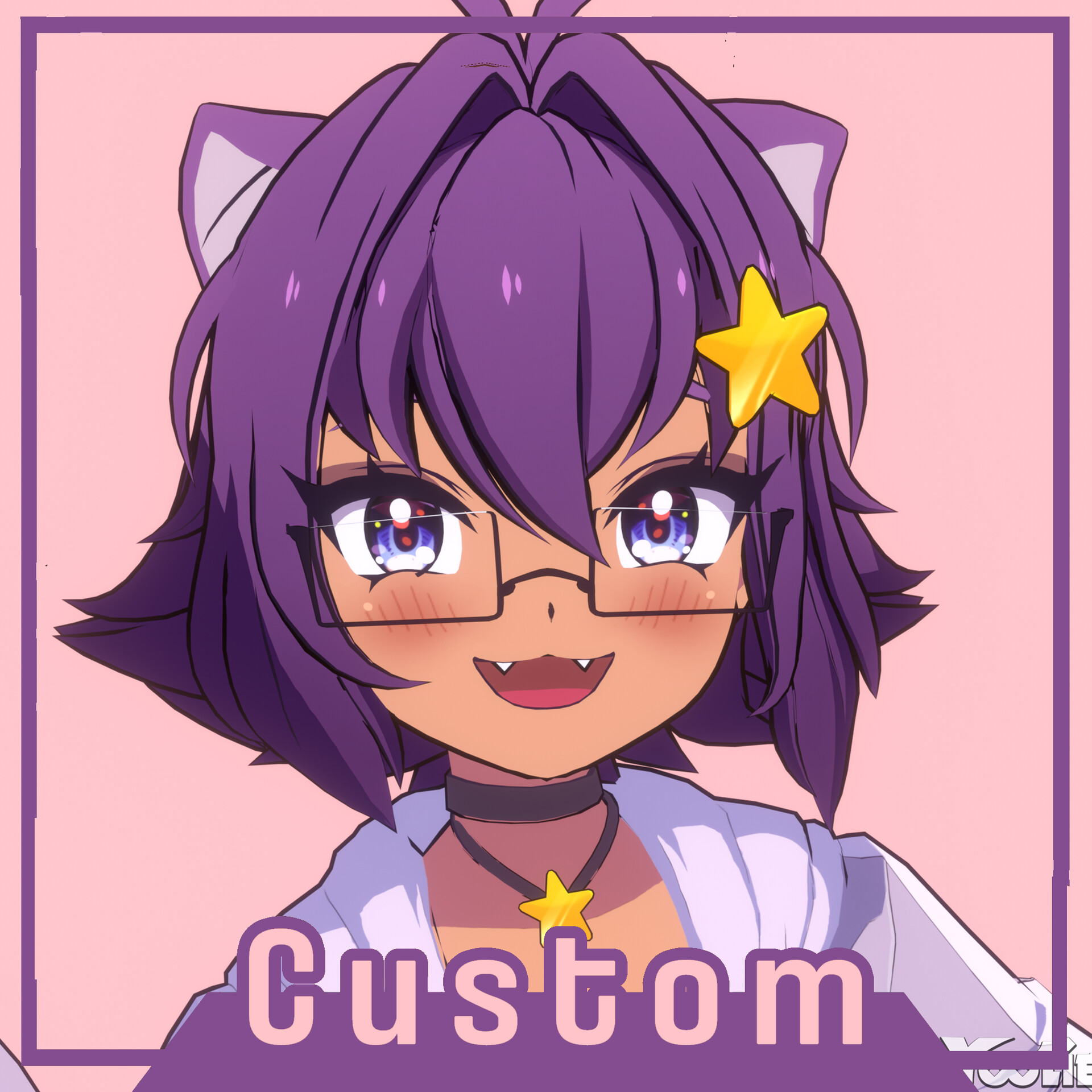 ArtStation - Custom 3D Anime character model: Bex/TeaCaku