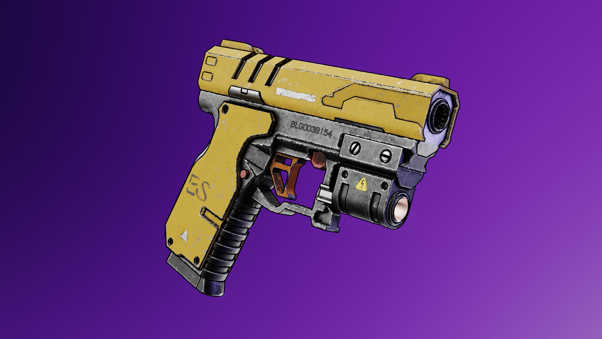 ArtStation - Borderlands Style Pistol