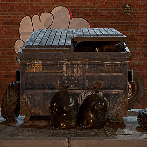 ArtStation - Old Dumpster Scene