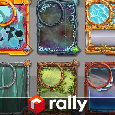 ArtStation - Rally Card Frames & Backgrounds