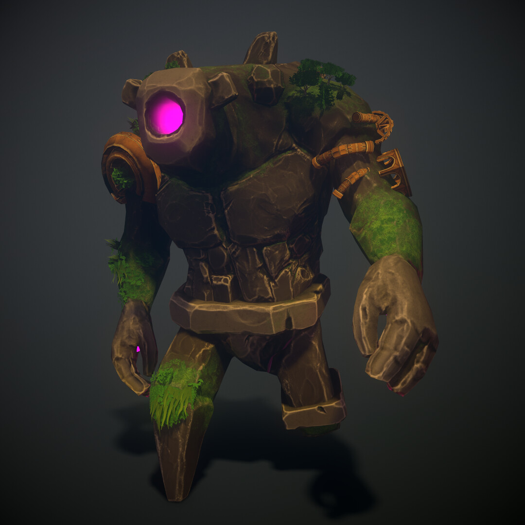 ArtStation - Rock Golem Boss, Rory Coles