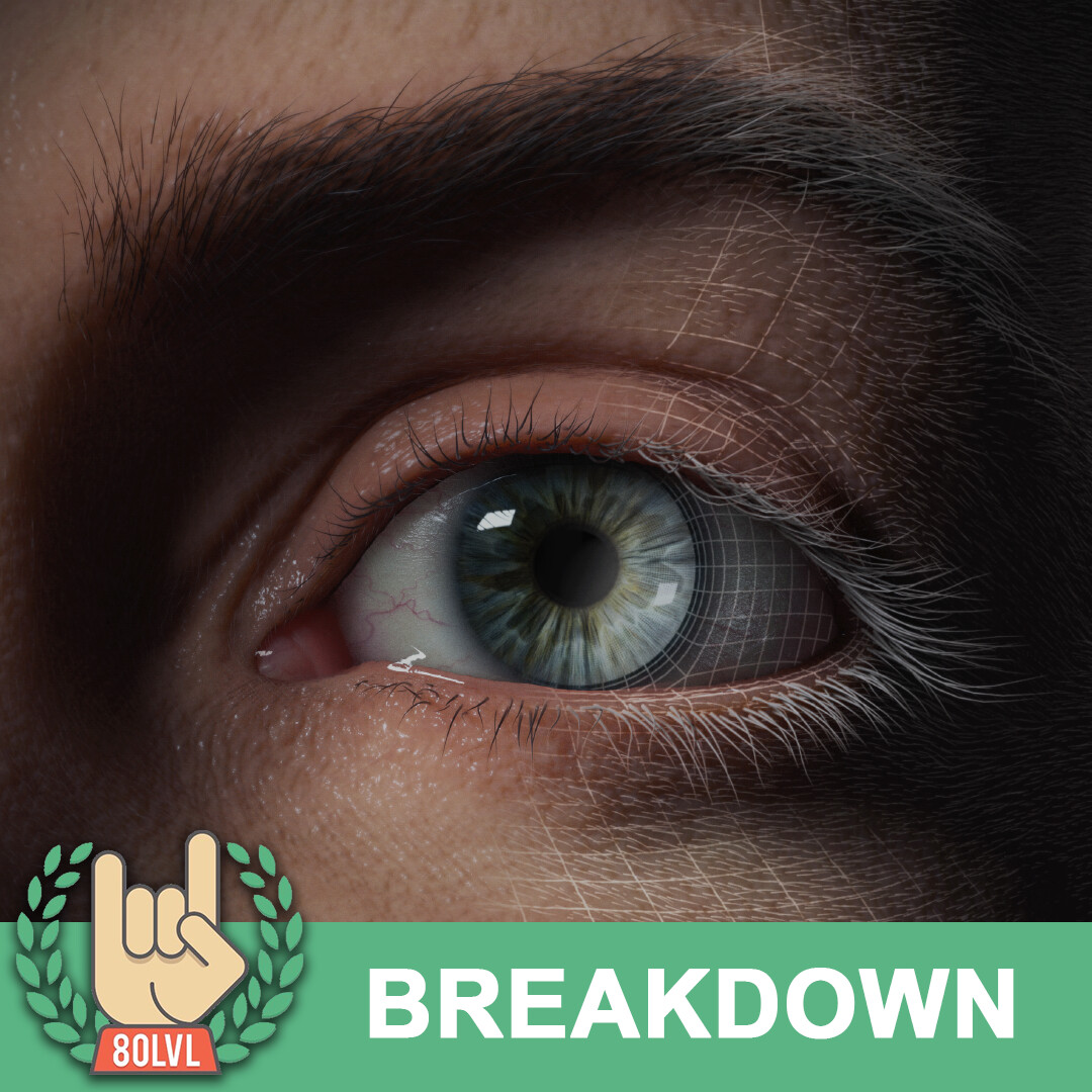 ArtStation - Making a realistic CG Eye in Maya and Vray - 80.lv Breakdown