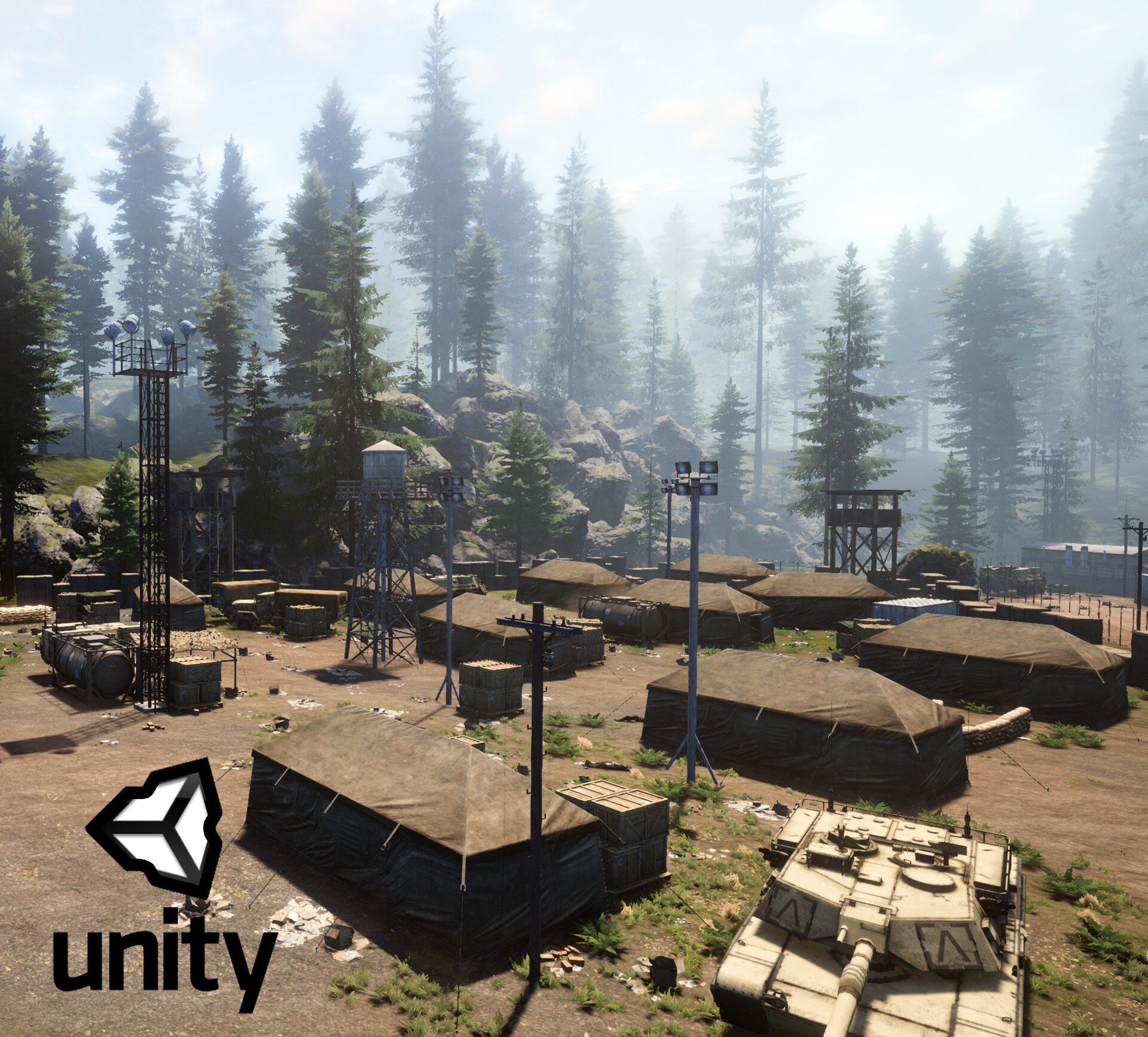 ArtStation - Post-apocalyptic military base