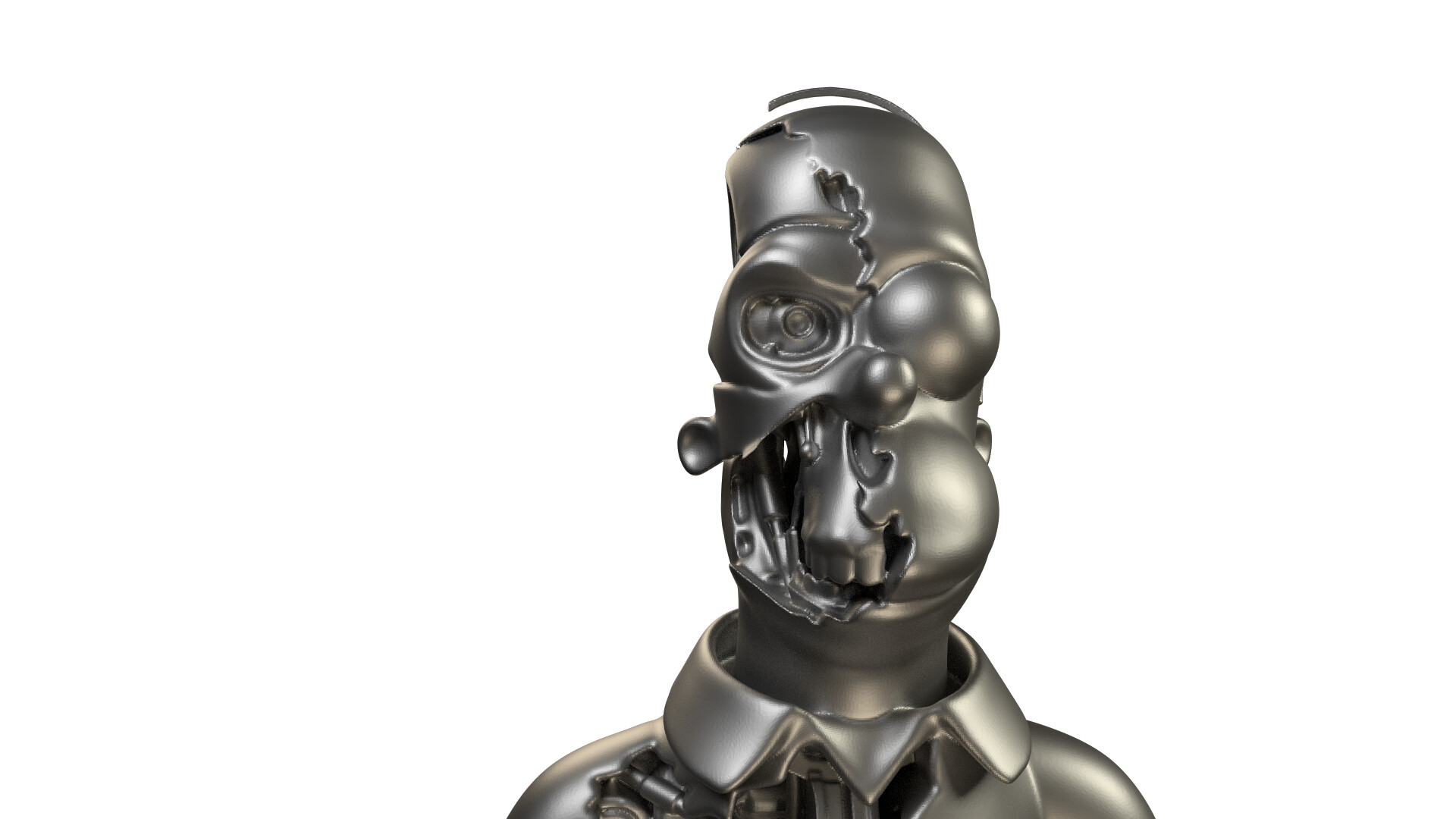 ArtStation - The Simpsons Terminator for 3D printing