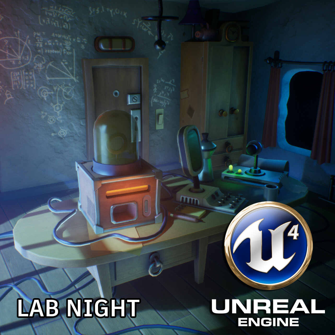 ArtStation - sams lab night- unreal engine 4