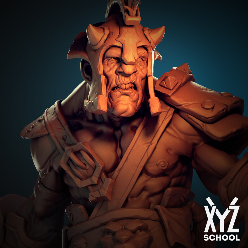 ArtStation - Goliath (Clay render)