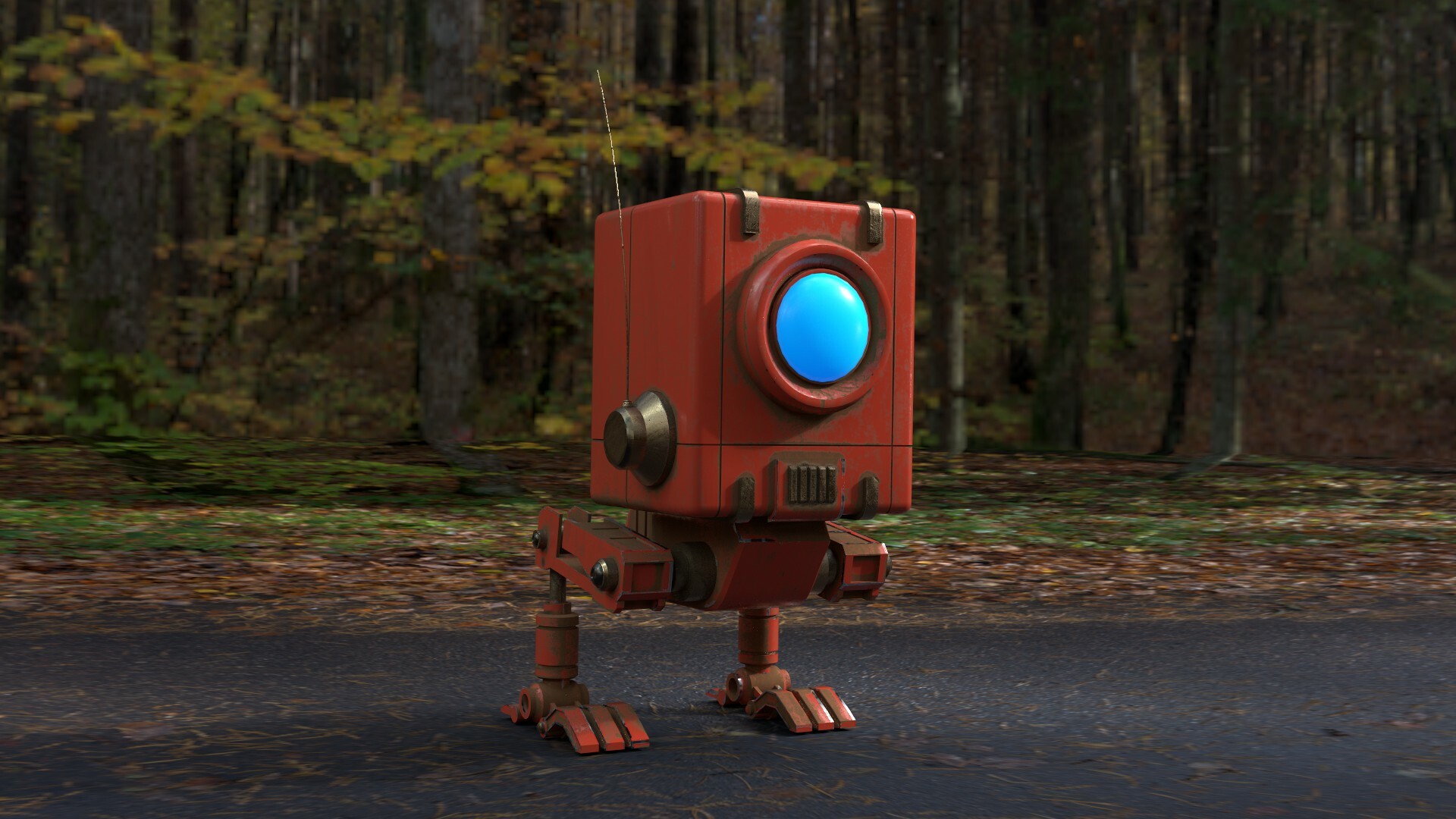ArtStation - Box Bot 3D Model