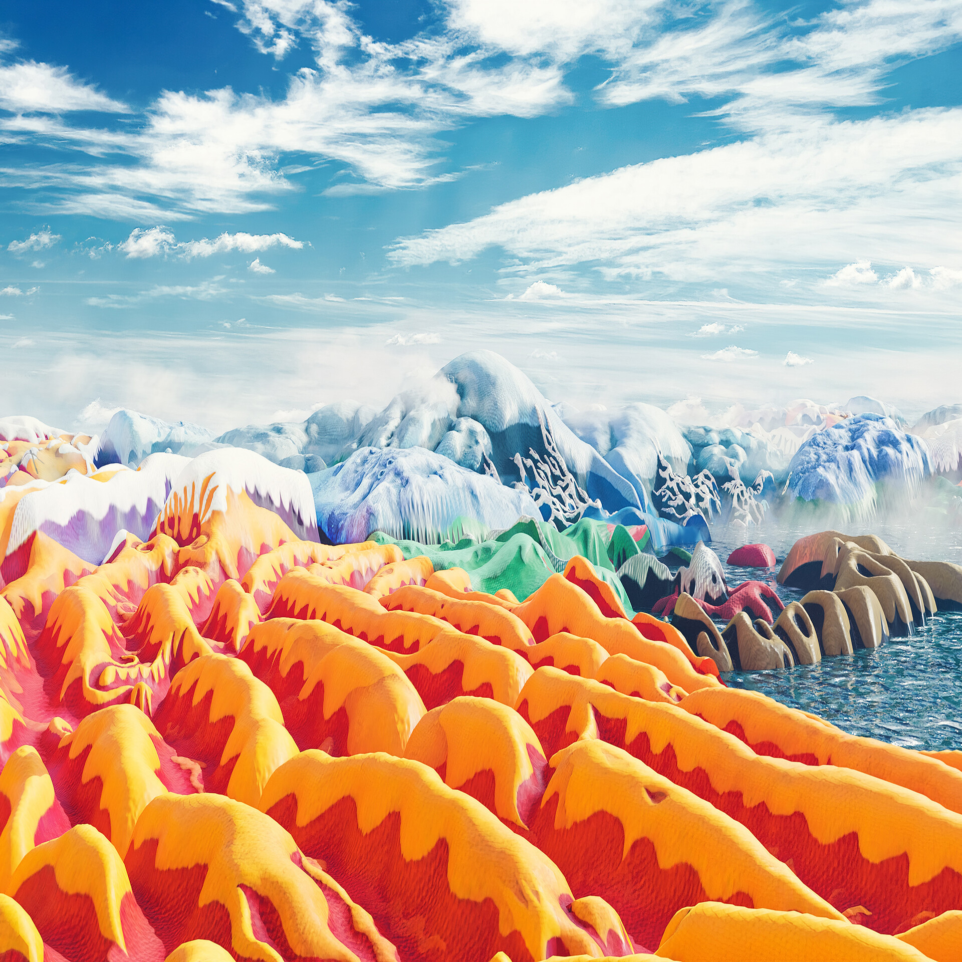 ArtStation - King Gizzard & The Lizard Wizard - Quarters! Lands