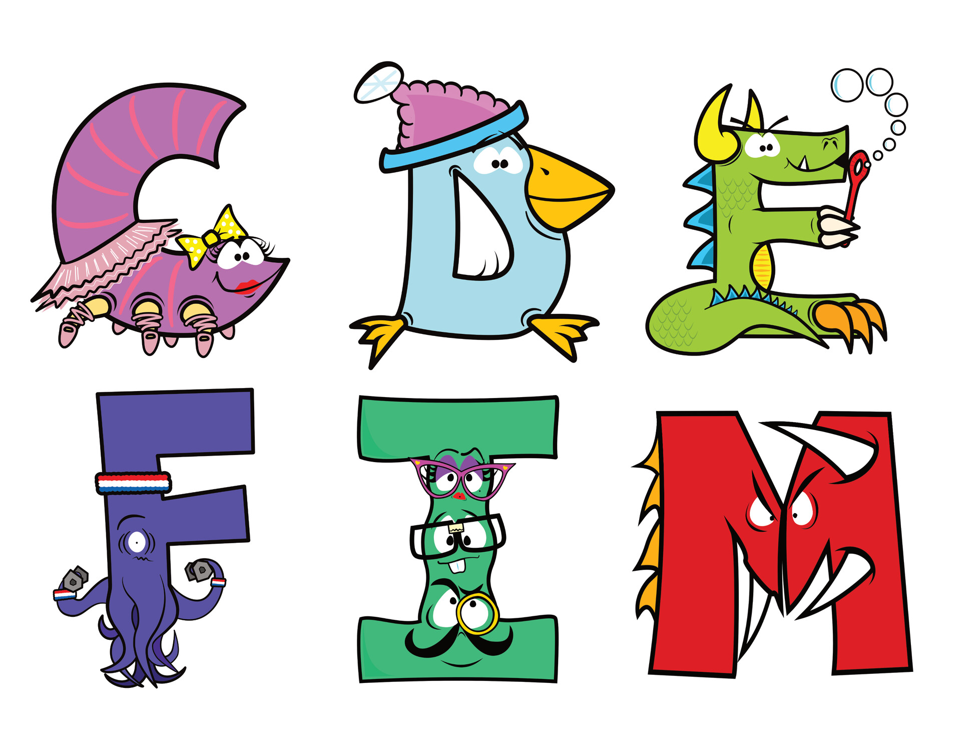 ArtStation - Alphabet Creatures