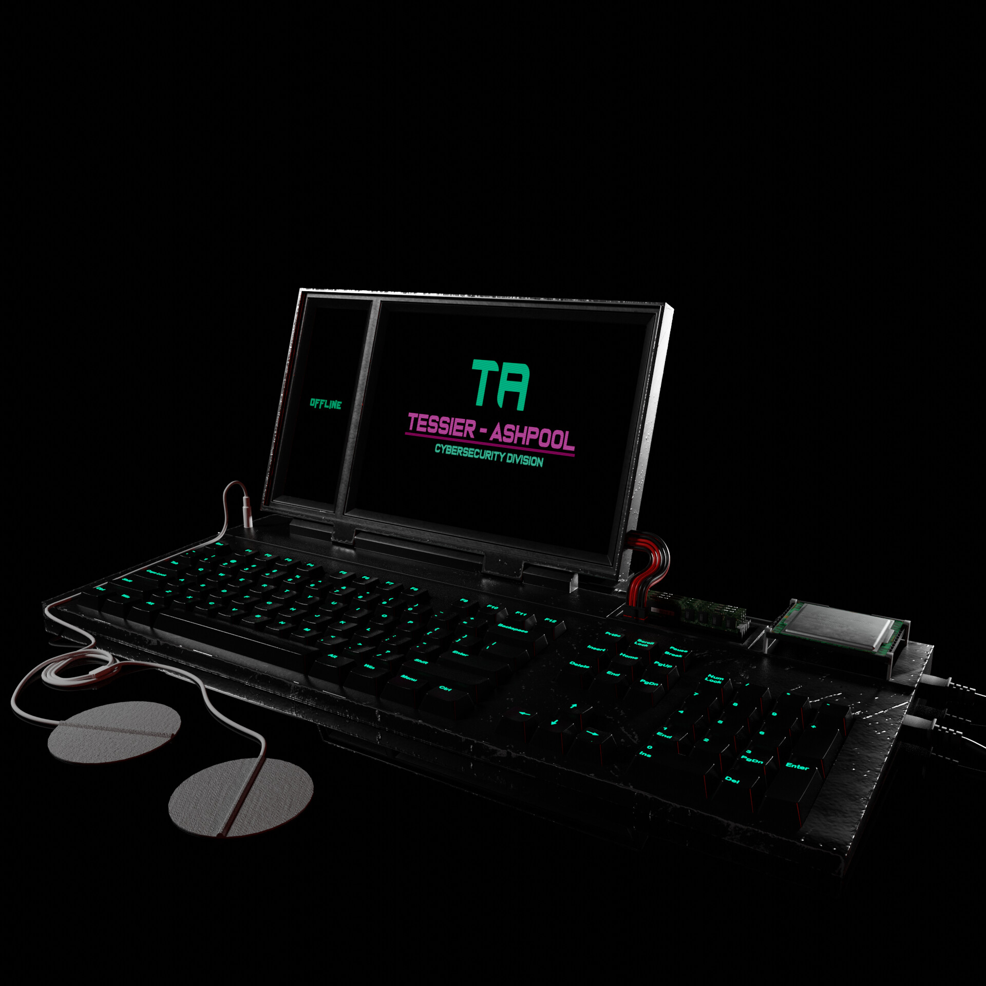 ArtStation - Ono-Sendai Computer from Neuromancer