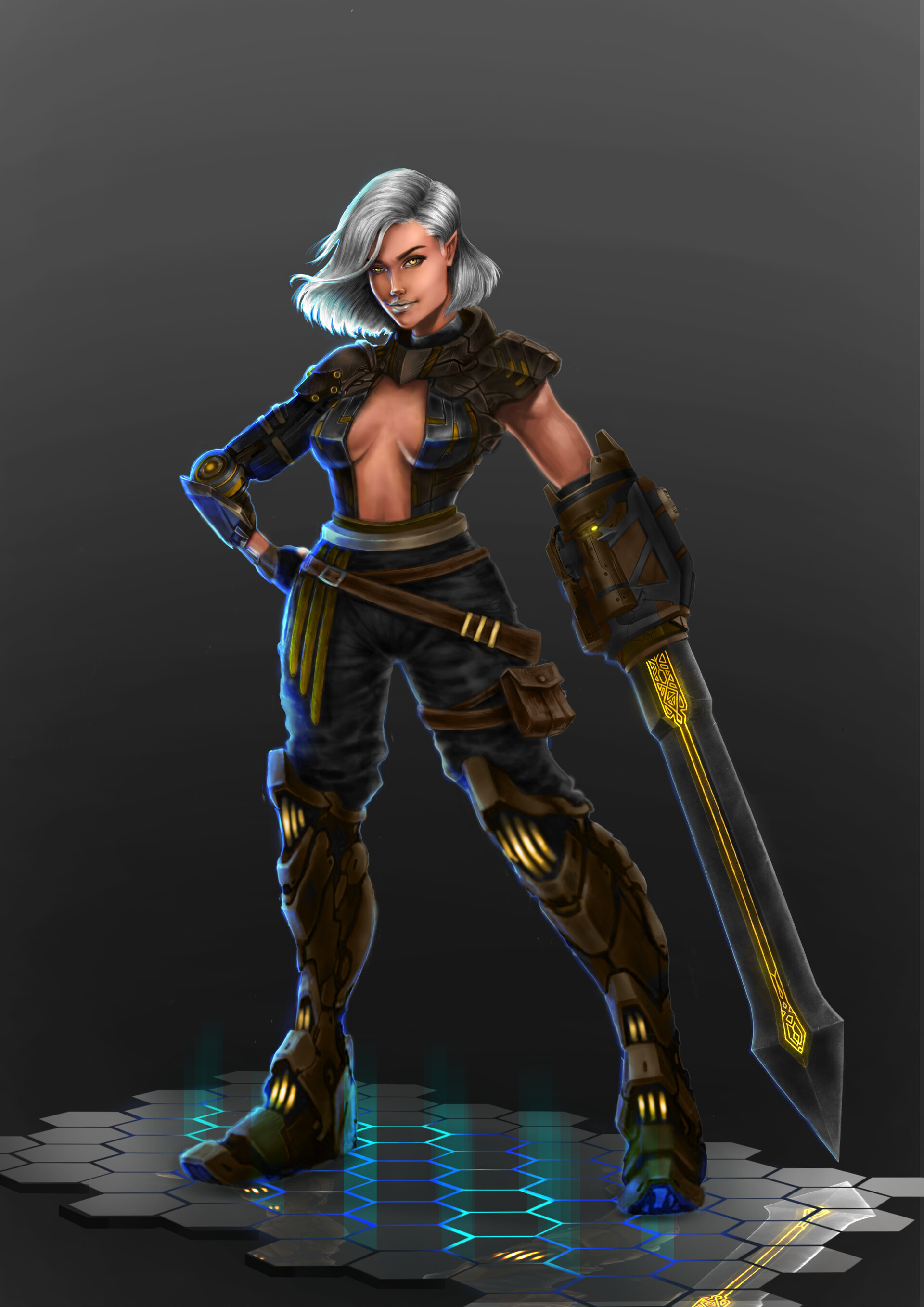 ArtStation - Nova The Cyborg Warrior