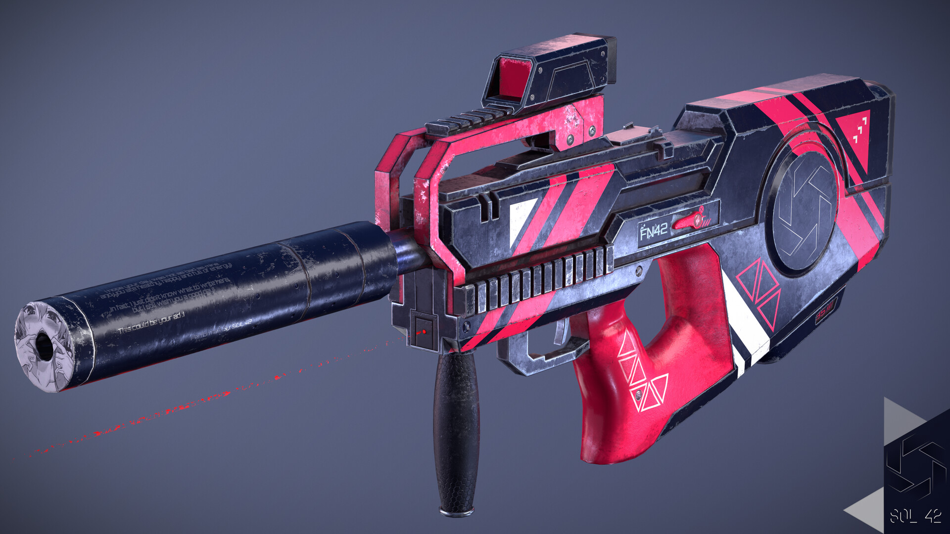 ArtStation - FN-42 Weapon Concept