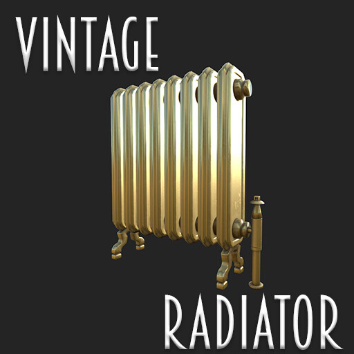 ArtStation - Vintage Radiator