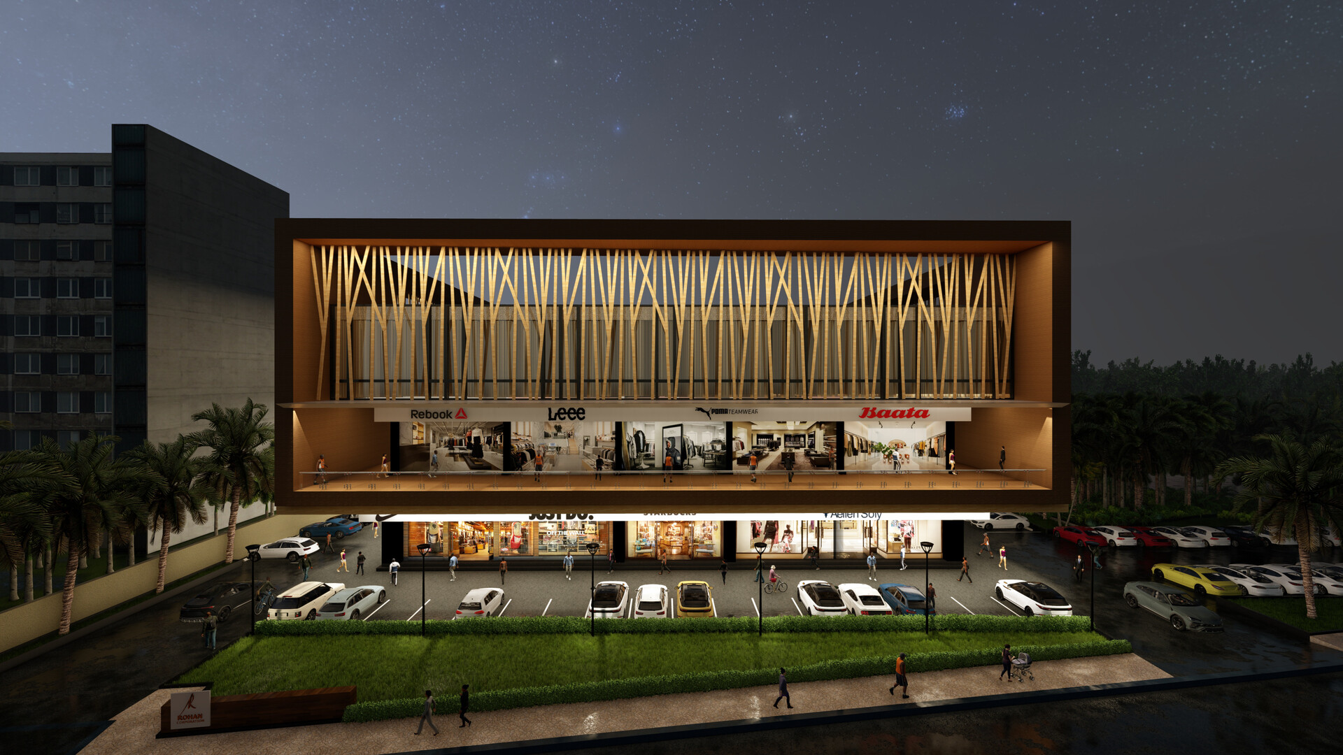 ArtStation - Commercial Facade Architecture