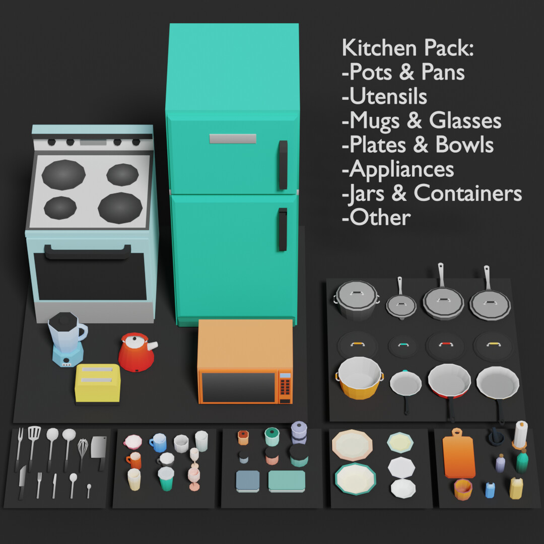 ArtStation - Kitchen Asset Collection