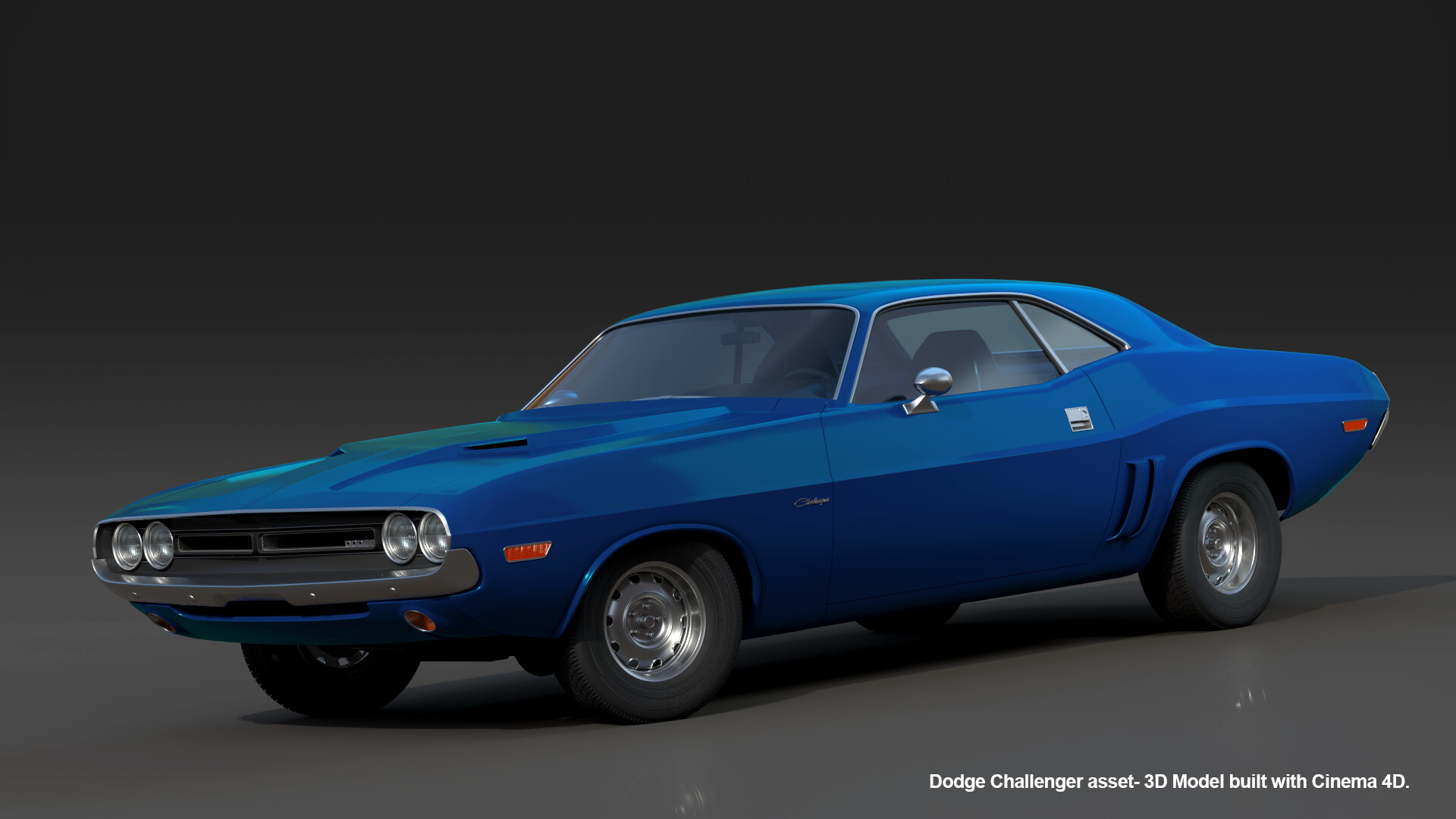 ArtStation - 3d Model: Dodge challenger