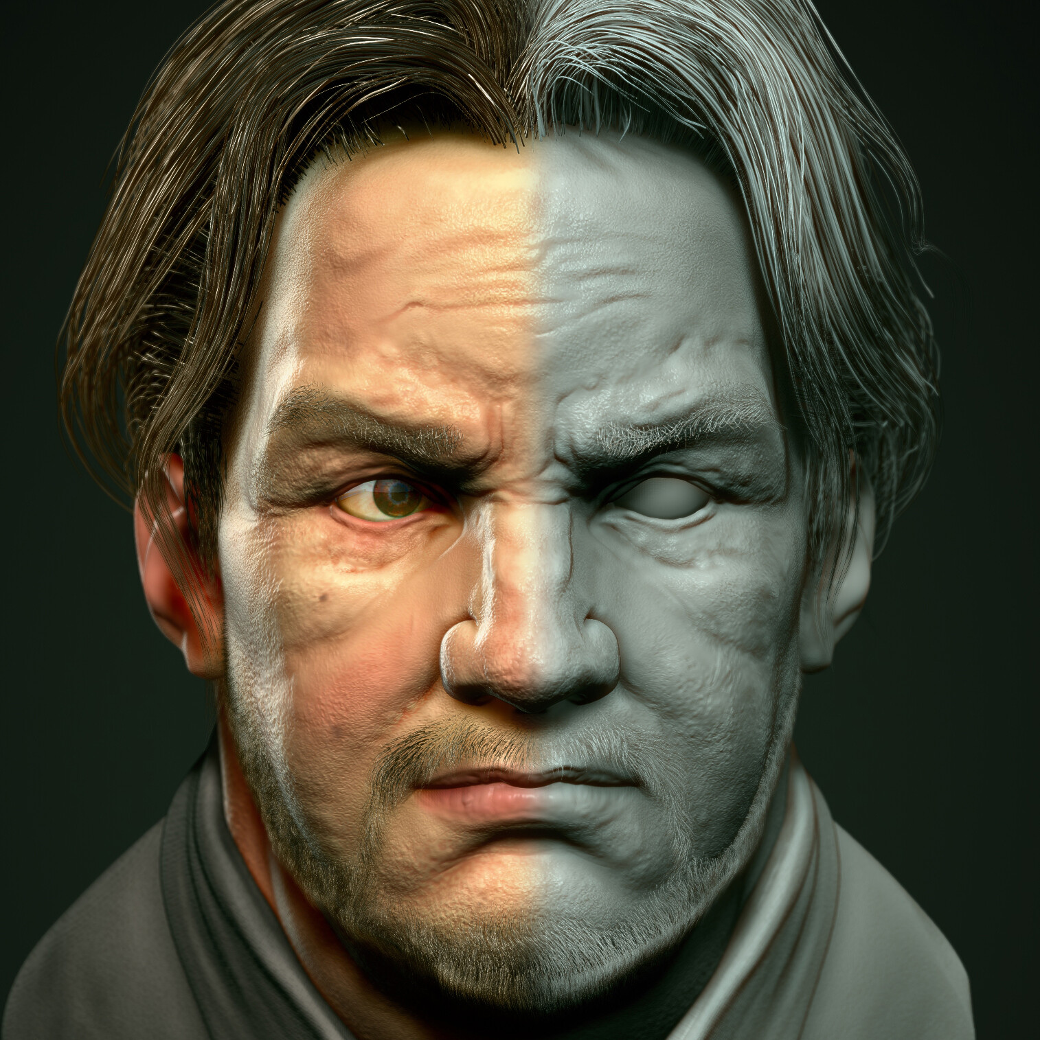 ArtStation - Male portrait Realism