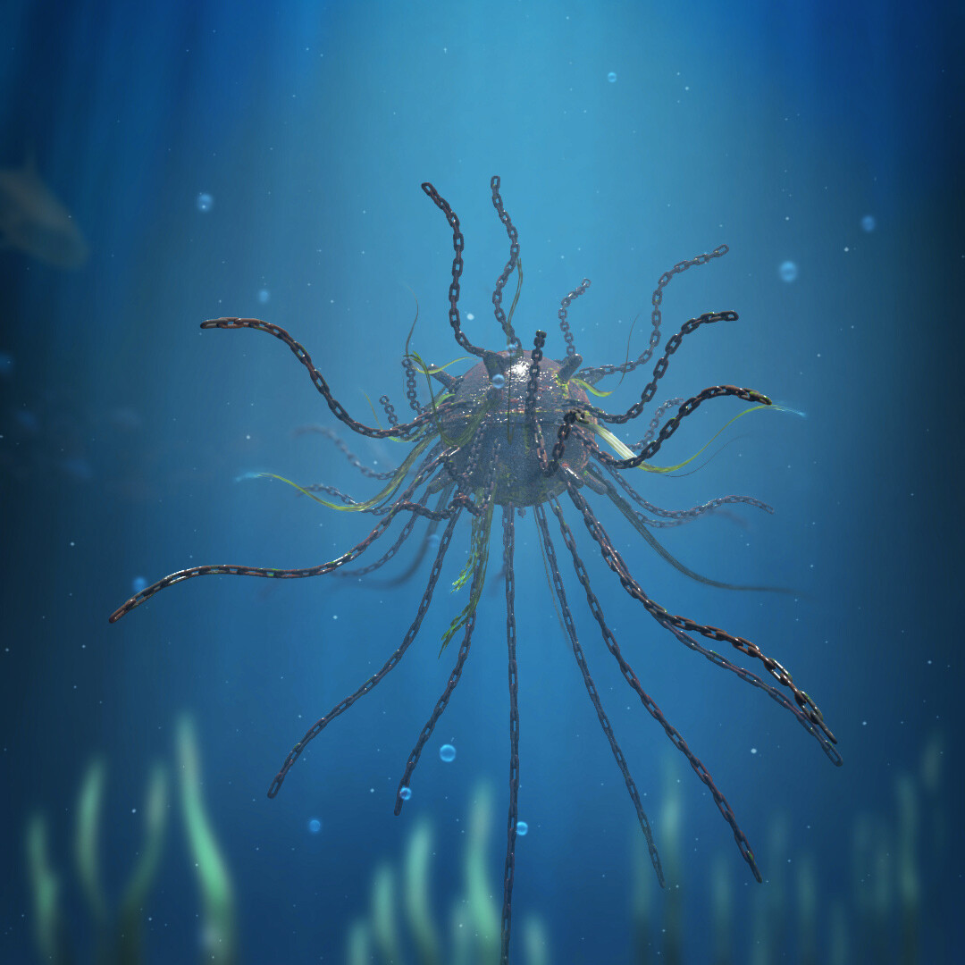 ArtStation - SeaMine jelly fish