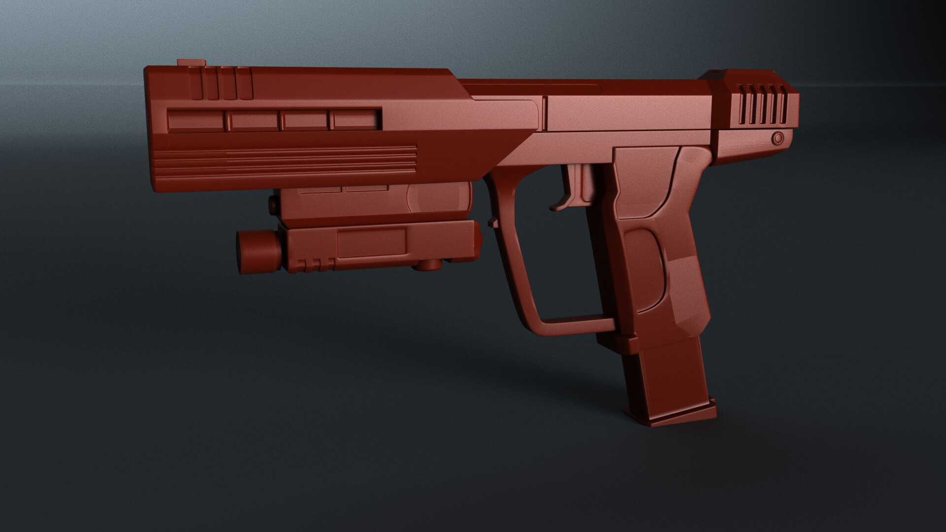ArtStation - Halo 3 ODST M6c SOCOM (Suppressed Magnum)