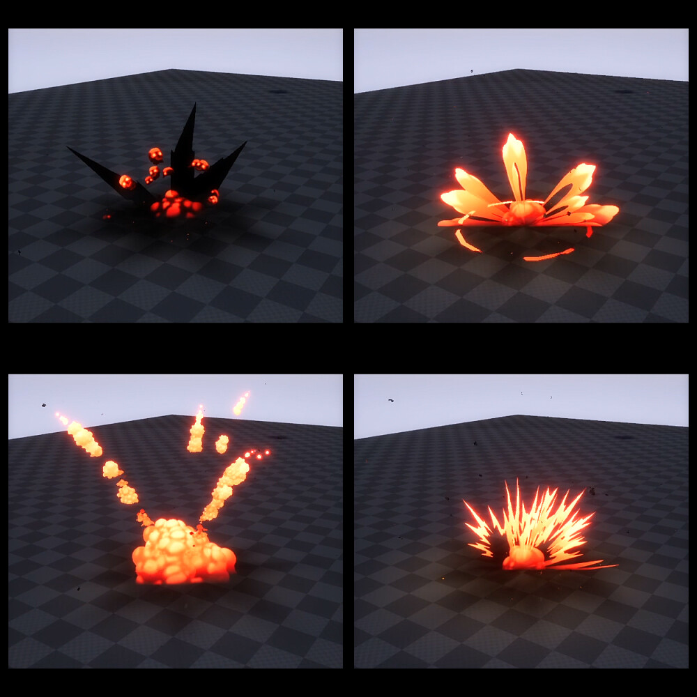 ArtStation - Stylized Explosions VFX