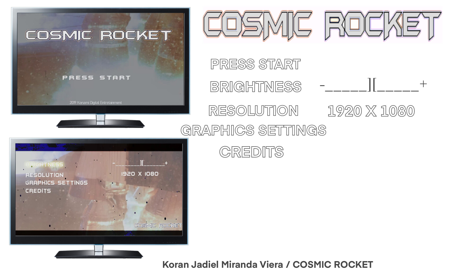 Koran Miranda - [Video Editing] UI User Interface Mockup (Cosmic Rocket)