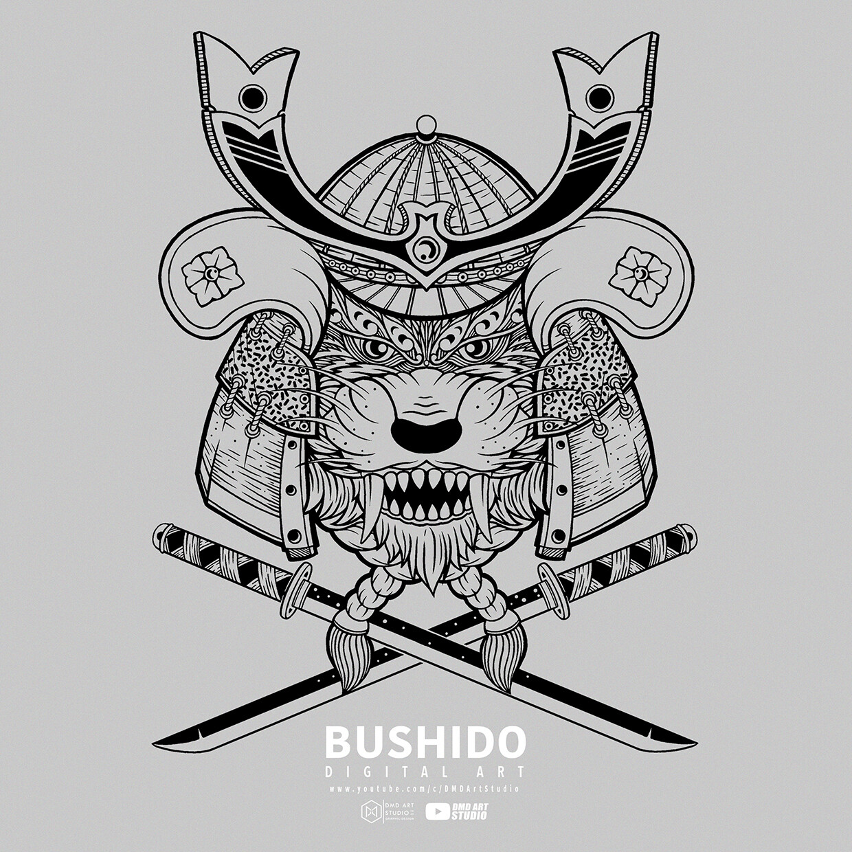 ArtStation - Bushido DMD Art Studio t-shirt production