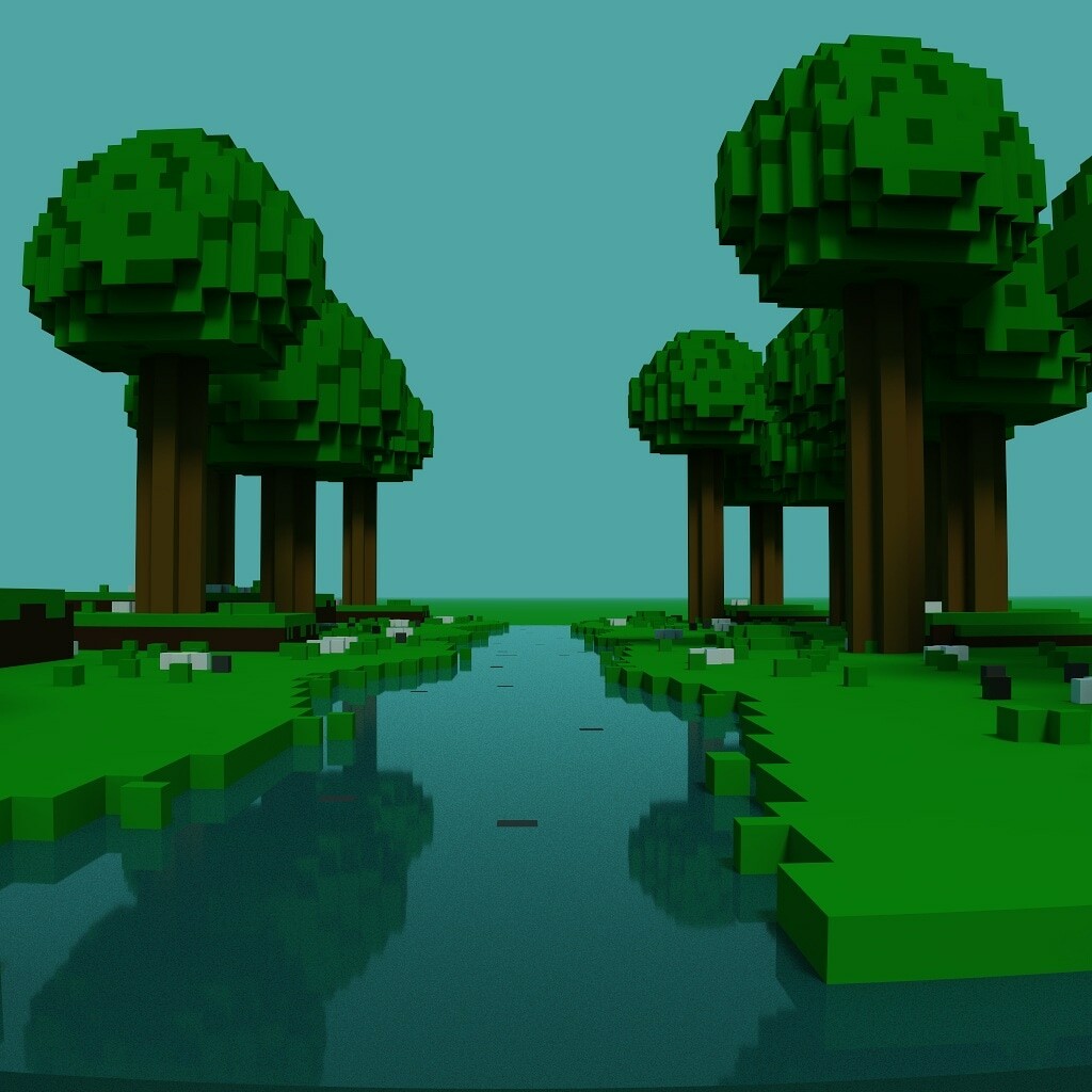 ArtStation - Voxel Forest