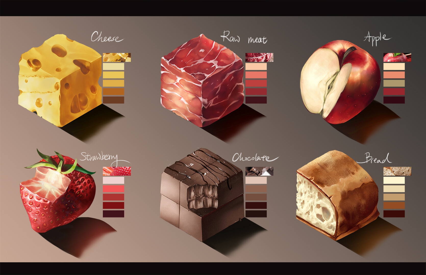 ArtStation - Texture Cubes -food